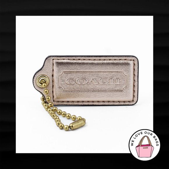Coach | Bags | 25 Large Coach Gold Leather Brass Key Fob Bag Charm ...